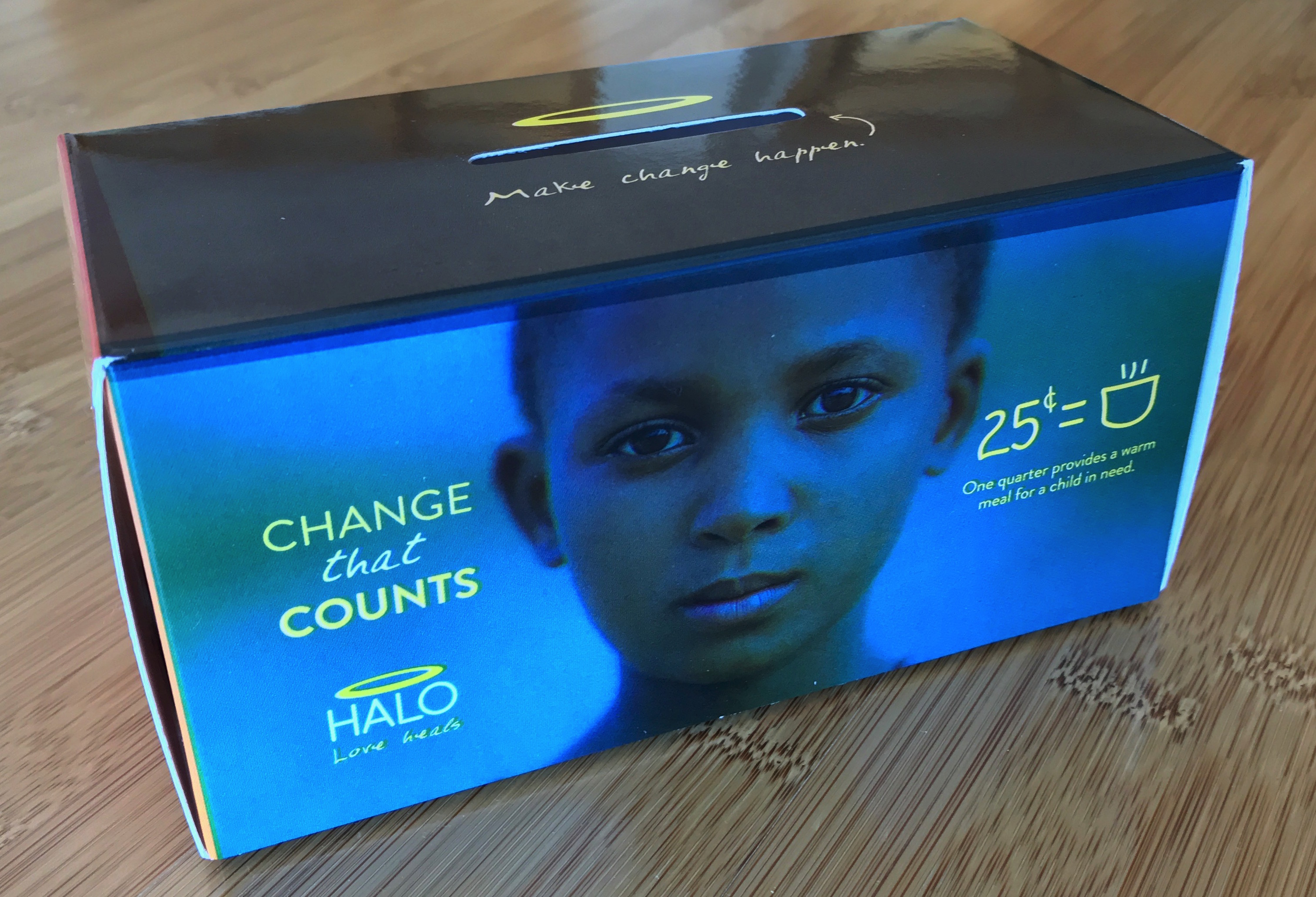 "Change That Counts" Change Box Fundraiser - HALO