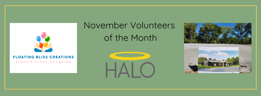 November Volunteers of the Month - HALO